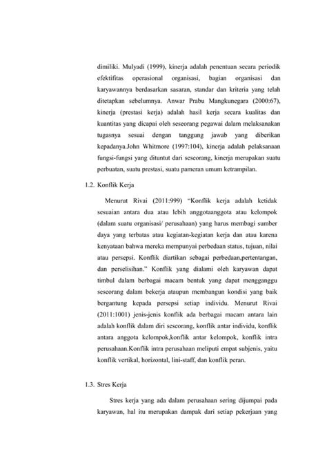 Proposal Msdm Kinerja Karyawan Doc