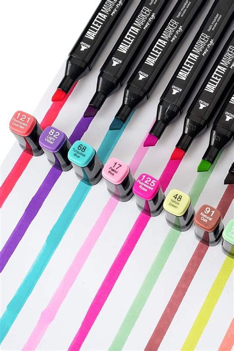 drawline moringa 168 li Çift taraflı art marker keçeli kalem seti