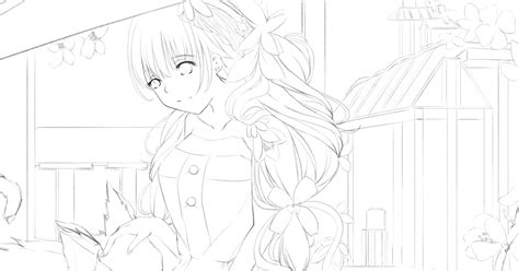 オリキャラ 線画 佳のイラスト Pixiv