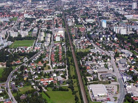 Wels (Österreich) aus der Vogelperspektive: Stadtzentrum von Wels ...