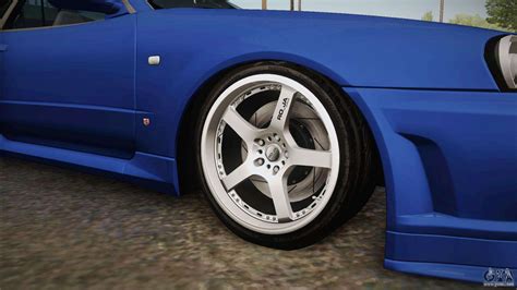 Nissan Skyline GT R34 Tunable For GTA San Andreas