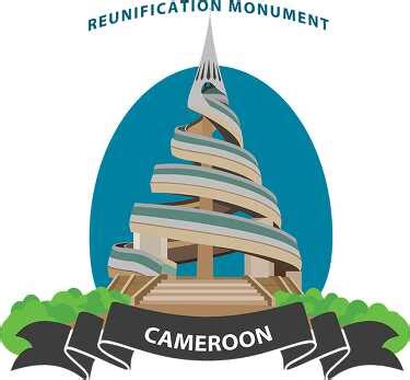 Reunification Monument Cameroon Africa Clipart Classroom Clip Art