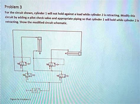 SOLVED Problem 3 For The Circuit Shown Cylinder Will Not Hold Against