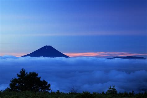 雲海の甘利山朝景 moroyanのドタバタ夜景日記