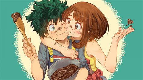 My Hero Academia Ochaco Uraraka Kissing 4k 5k Hd Wallpapers Hd