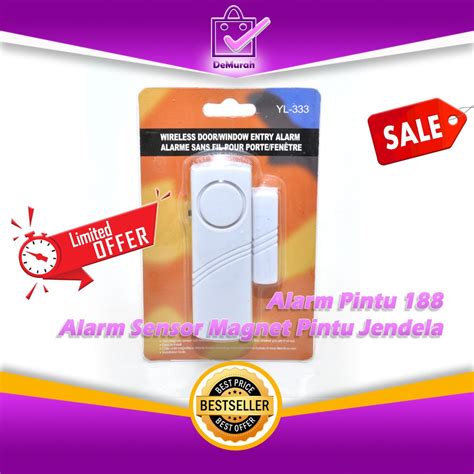 Jual Alarm Pintu 188 Alarm Sensor Magnet Pintu Jendela Shopee Indonesia