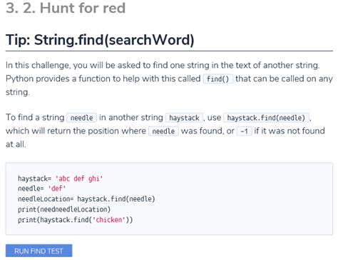 Solved 3 2 Hunt For Red Tip String Find SearchWord In Chegg Com