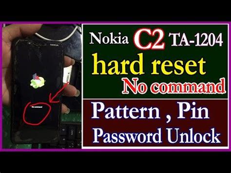 Nokia TA Hard Reset No Command Nokia C Hard Reset Format Screen Nokia Command Reset