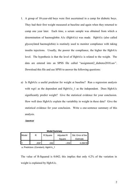 Spss Biostatistics Diabetes And Framingham Analysis