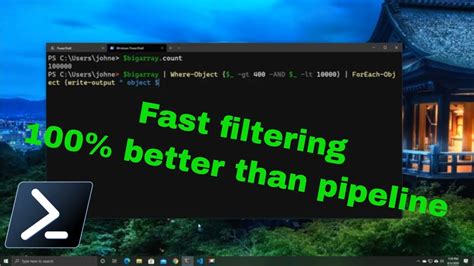Powershell Array Object Filtering 100 Times Faster Youtube