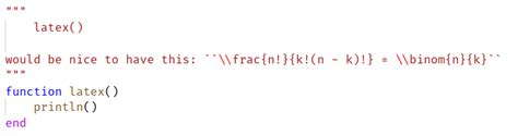 add inline latex rendering to docstrings · issue 1682 · julia vscode