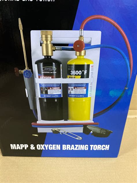 Mapp And Oxygen Brazing Torch Complete Set Lazada