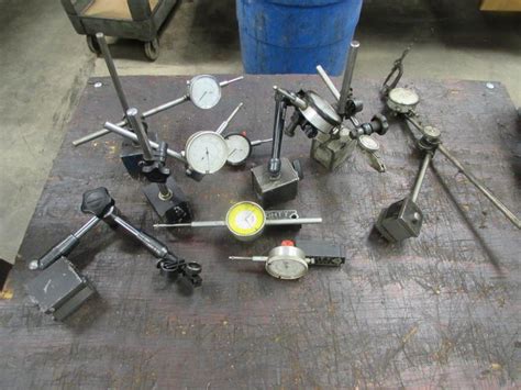 Machines Used Dial Indicators Indicator Stands Mag Bases Assorted