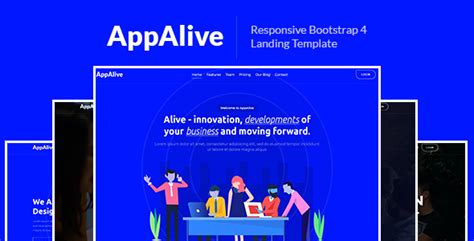 Appalive Responsive Bootstrap 4 Landing Template By Pxdraft Themeforest