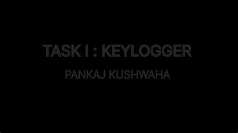 Pankaj Kushwaha On Linkedin Cybersecurity Keylogger