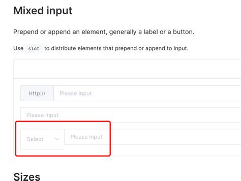 Bug Report Docs Mixed Input Style · Issue 3990 · Element Plus