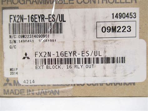 Buy New Mitsubishi Fx2n 16eyr Es Ul Output Module Online At Lowest