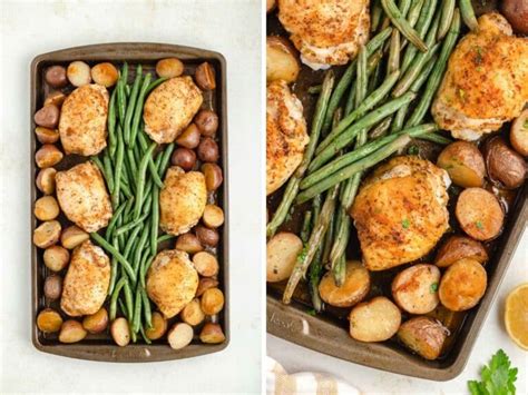 Sheet Pan Chicken With Potatoes And Green Beans Soulfully Made