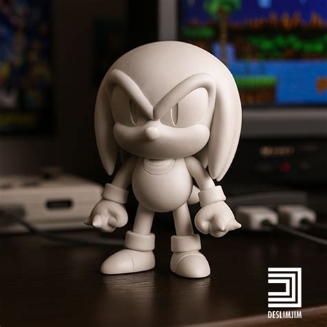 🐉 Knuckles Sonic Chibi Mini Cute・ 3d File For 3d Printing・cults