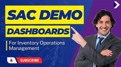 Sac Demo Dashboard For Inventory Operations Management Youtube