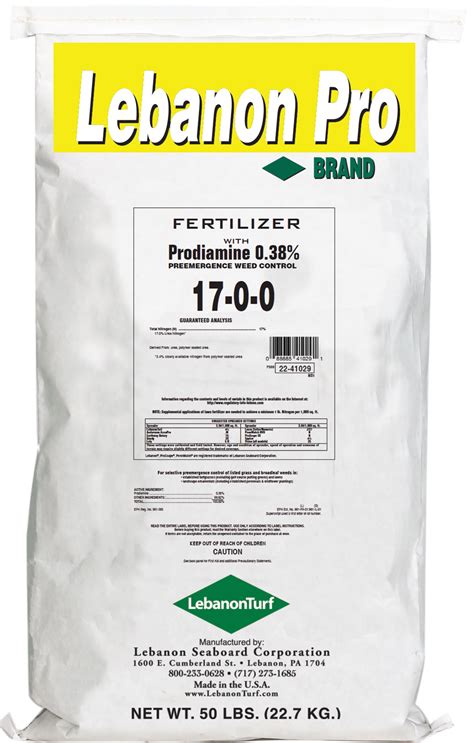 Lebanon Pro 17 0 0 20 Pcu 38 Prodiamine Lebanonturf