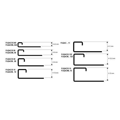 Профиль для плитки PJQSACS - PROJOLLY SQUARE Progress profiles, 2.7м ...