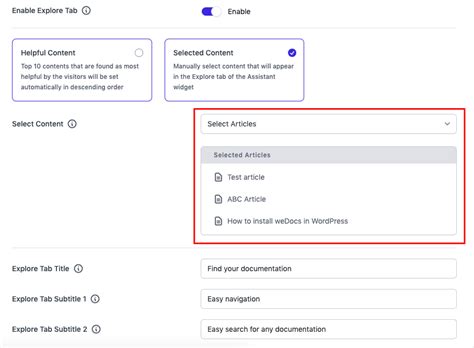 How To Use Assistant Widget Wordpress Documentation Wedocs