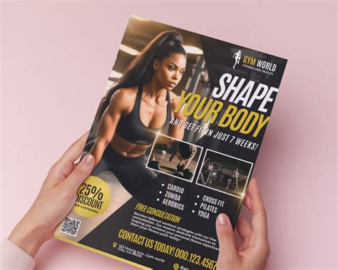 Personal Trainer Flyer Gym Fitness Instructor Sports Trainer Flyer