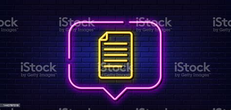 문서 관리 줄 아이콘입니다 파일 서명 네온 불빛 말풍선 벡터 0명에 대한 스톡 벡터 아트 및 기타 이미지 0명 Led 조명 개념 Istock