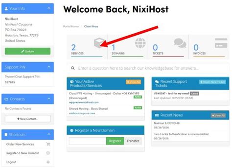 Upgrading Or Downgrading Your Account Knowledgebase Nixihost
