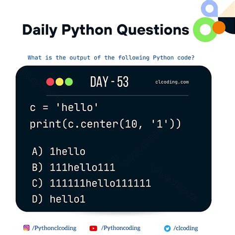 Python Coding Challenge Day 53 What Is The Output Of The Following