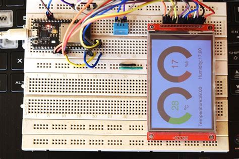 ESP32 DHT Weather Monitor With 3 5inch TFT Touch Display