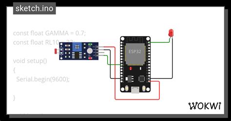 LDR ESP 32 Lux Meter Wokwi ESP32 STM32 Arduino Simulator