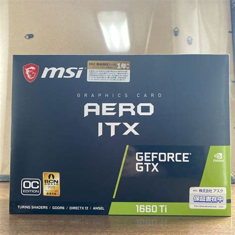 【ジャンク品】msi Geforce Gtx1660ti Aero Itx メルカリ