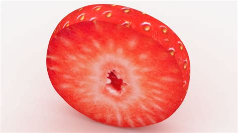 둥근 딸기 슬라이스 3d 모델 24 Max Fbx Obj 3ds C4d Ma Free3d