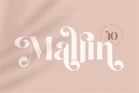 Malfin Love Luxury Cursive Serif Font Free Font