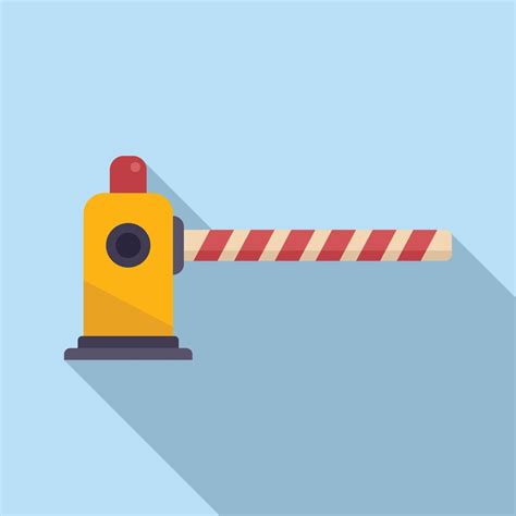 Flash Light Barrier Icon Flat Vector Train Road 15149617 Vector Art At