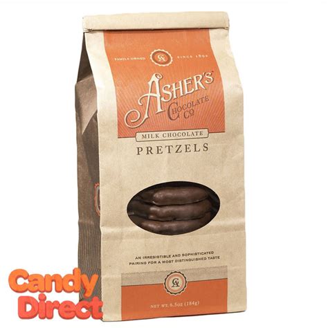 Milk Chocolate Covered Pretzels 12ct Ashers Coffee Bags