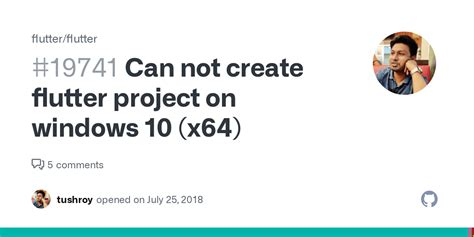 Can Not Create Flutter Project On Windows 10 X64 · Issue 19741