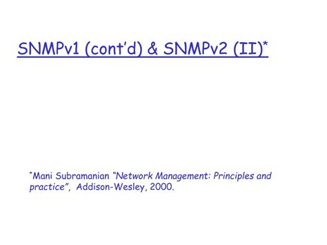PPT SNMP Protocol Specs Operations Overview PowerPoint Presentation ID