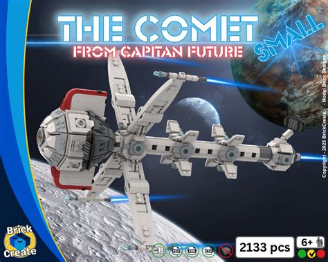 Lego Moc The Comet Small Model From Capitain Future By Moc Design