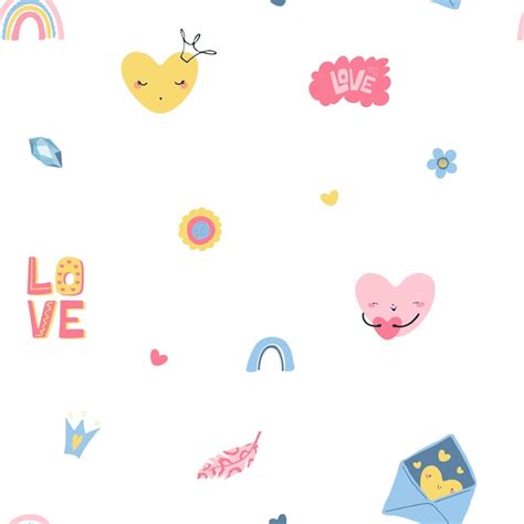 무료로 다운로드 가능한 귀여운 패턴 벡터 And 일러스트