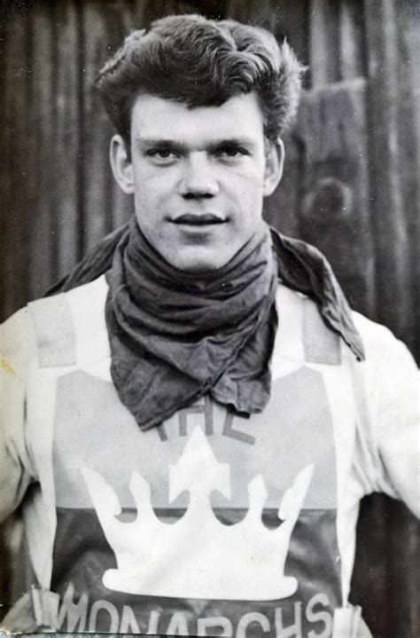 Portrait Of Edinburgh Monarchs Speedway Rider Bernt Persson C1967