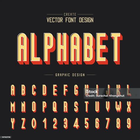 3d 글꼴 및 문자 벡터 그림자 높이 서체 문자와 숫자 디자인 배경 그래픽 텍스트 3차원 형태에 대한 스톡 벡터 아트 및 기타 이미지 3차원 형태 개체 그룹 교육