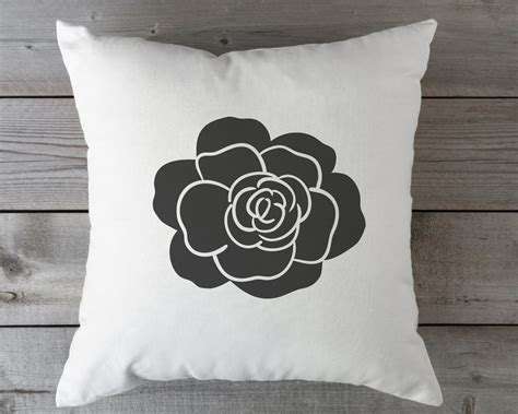 Rose Svg Cut File Rose Svg Rose Clipart Rose Silhouette Etsy