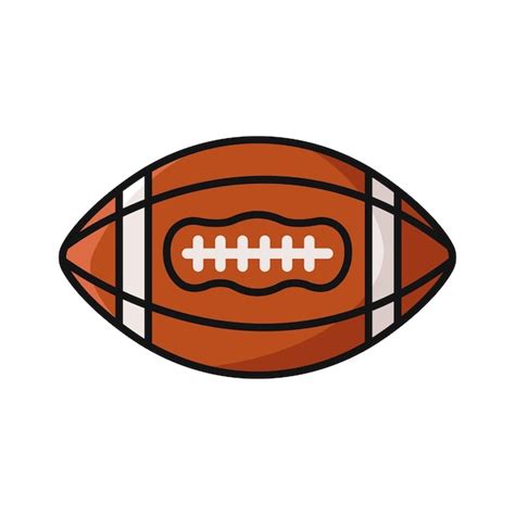 Premium Vector American Football Icon Vector Design Template In White