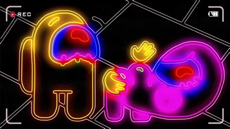 Neon Among Us Cup Song The Best Moments Animation Youtube