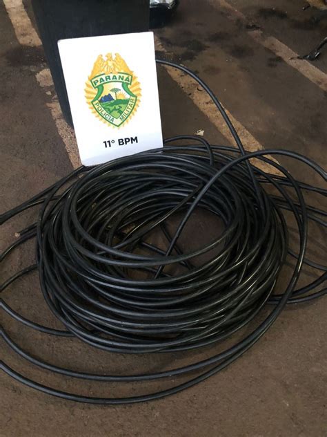 PM prende ladrão 35 metros de fios de cobre Tásabendo