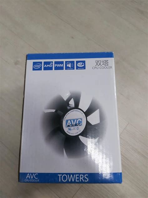 Avc Cpu Cooler Tower For Intel And Amd Computers And Tech Parts And Accessories Other