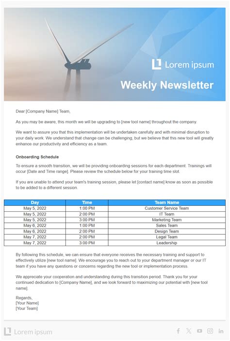 How To Use Tables In Your Emails